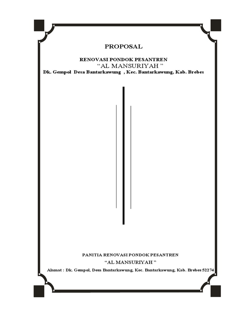 Proposal PP. Al-Mansuriyah | PDF