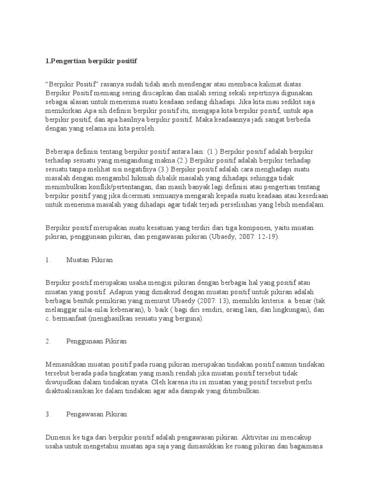 Pola Pikir | PDF | Pengembangan Diri | Gaya Hidup