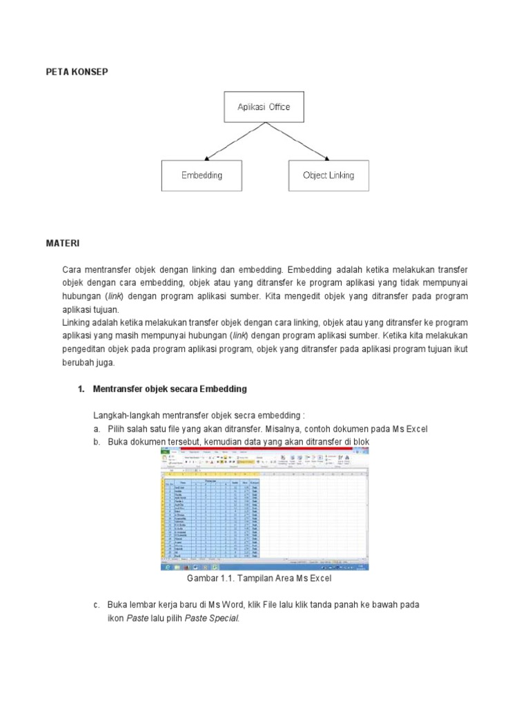 Pembahasan Object Linking and Embedding | PDF