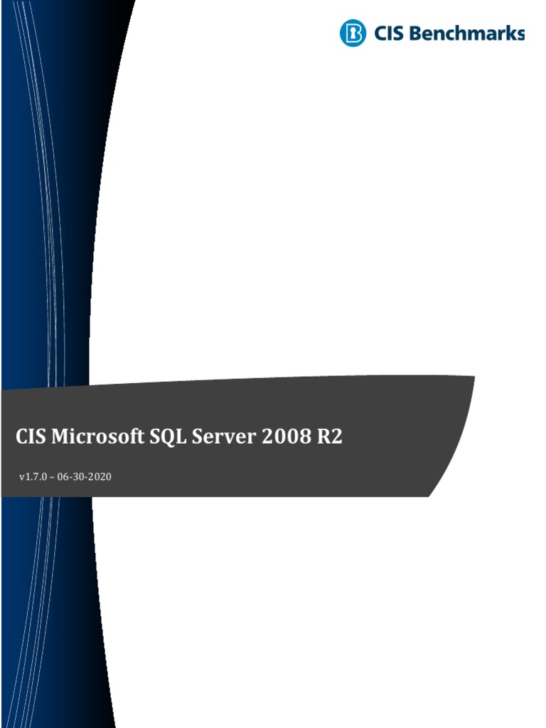 CIS Microsoft SQL Server 2008 R2 Benchmark v1.7.0 | PDF | Port (Computer Networking) | Databases
