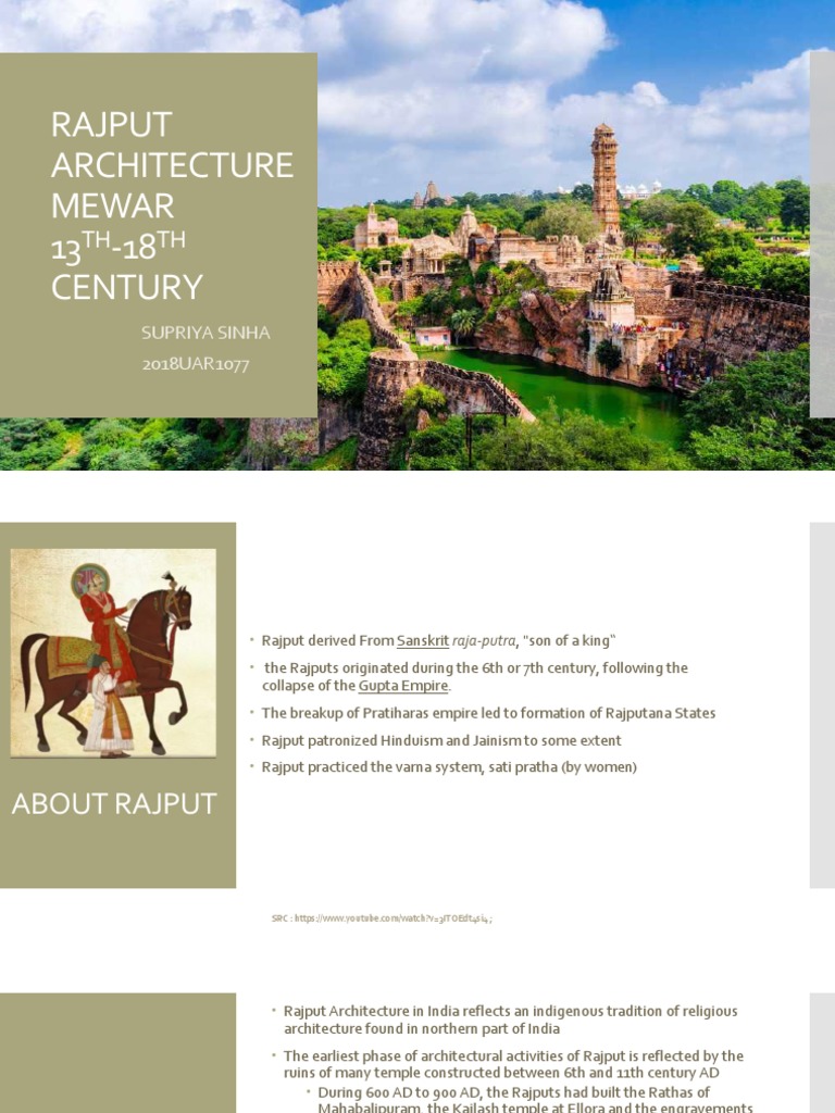 Rajput Architecture of Mewar (13th-18th Century) | PDF | Architectural ...
