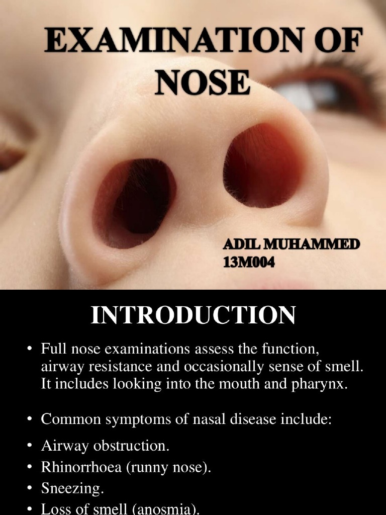 Examination of Nose | PDF