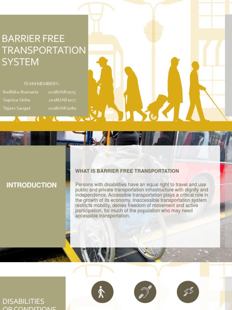 Barrier-Free Transportation Solutions | PDF | Accessibility | Bus