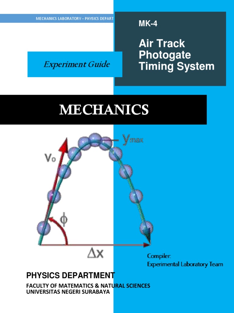 Air Track Photogate Timing Guide | PDF | Mechanics | Physical Quantities