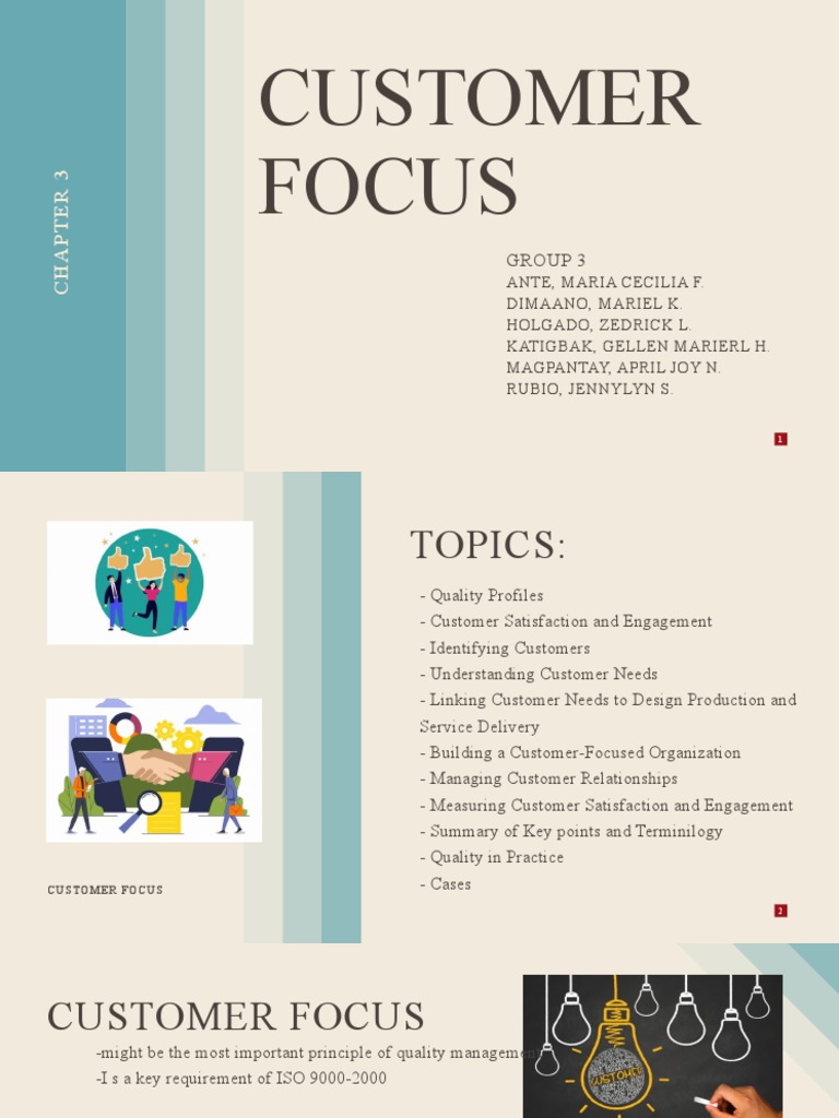 Chapter 3 Customer Focus | PDF | Customer Satisfaction | Survey Methodology