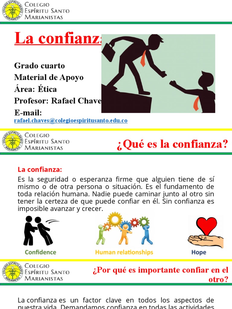 Definicion De La Confianza – Confiance Definition – UIEB