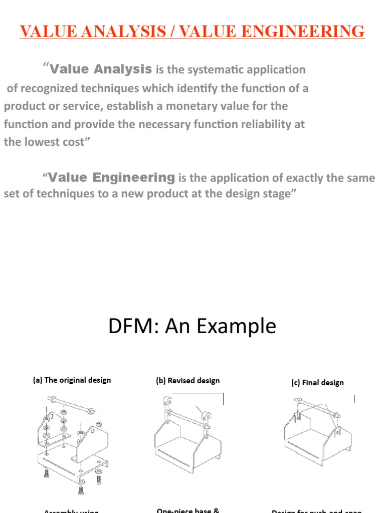 Value Analysis / Value Engineering | PDF | Value (Economics ...