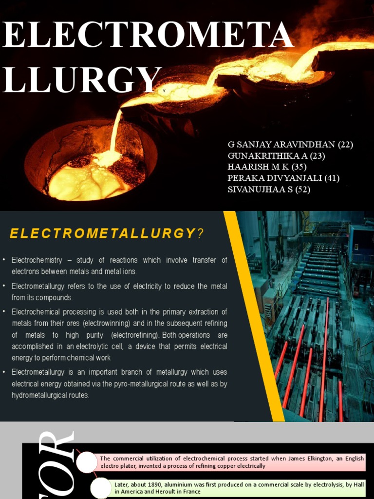 NFE Group L Electrometallurgy | PDF | Anode | Electrochemistry
