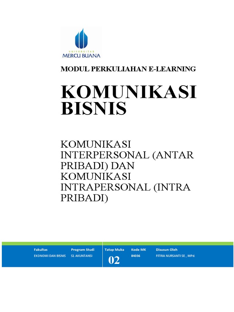 TM 2 Komunikasi Bisnis | PDF