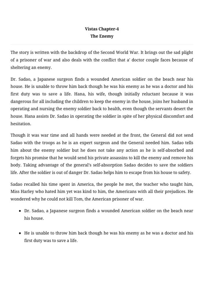 The Enemy Notes | PDF