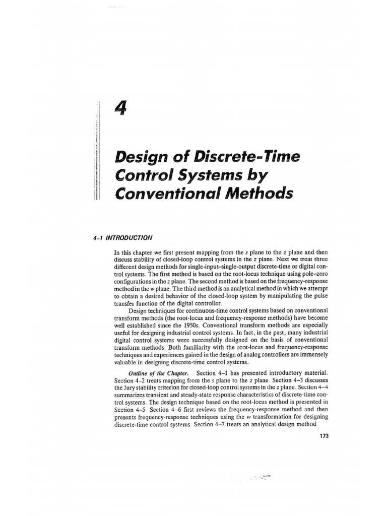Ogata - Discrete-Time Control Systems-Cap4 | PDF