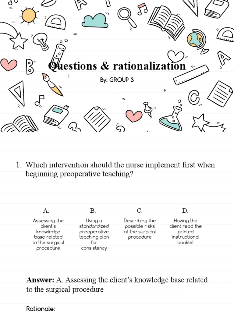 Questions and Rationale 2 | PDF | Breast Cancer | Surgery