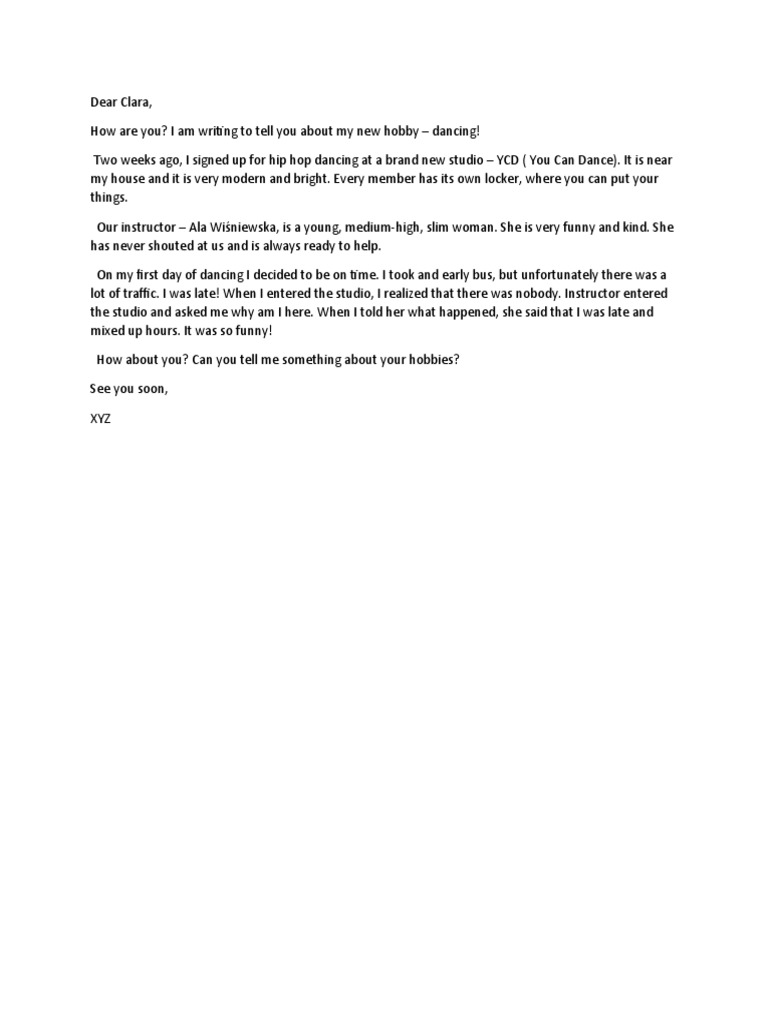 Email Dancing Class | PDF | Art