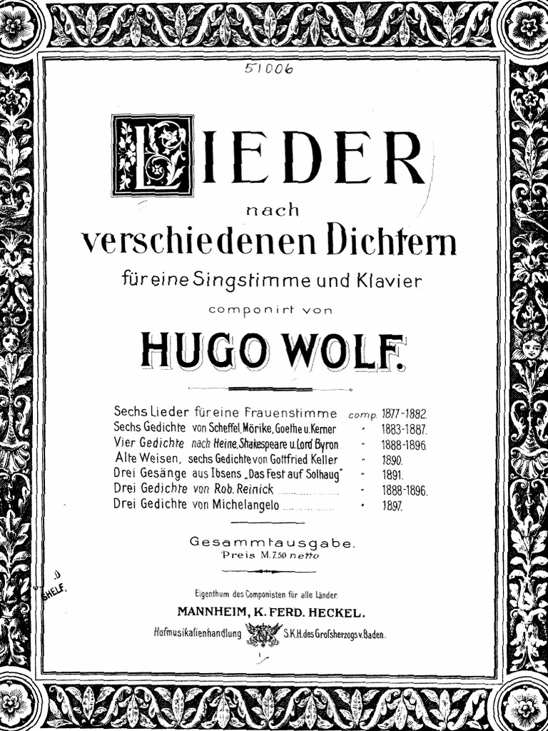 Hugo Wolf | PDF