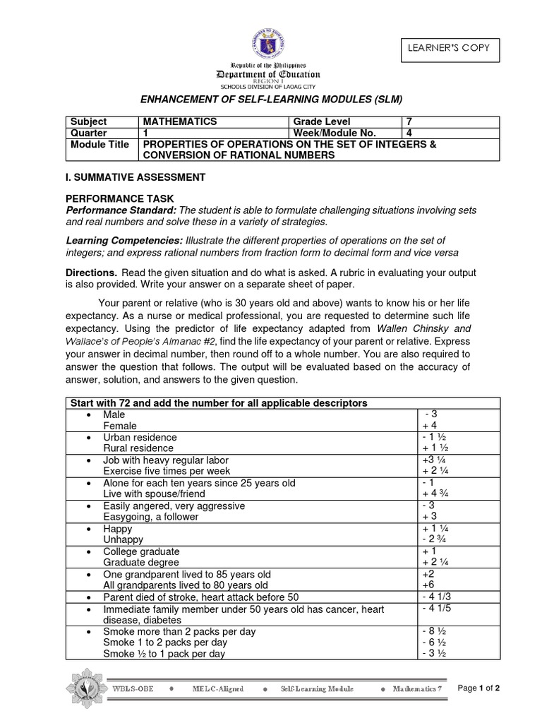 Enhancement of Self-Learning Modules (SLM) : and Real Numbers and Solve ...