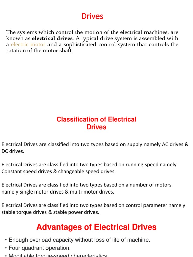 Drives: Electric Motor | PDF | Electric Motor | Electric Power