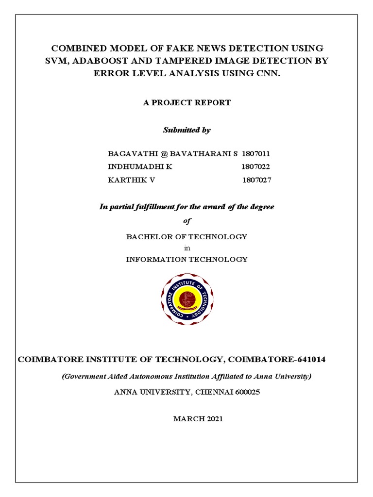 Documentation-Fake News Detection | PDF | Machine Learning | Artificial ...
