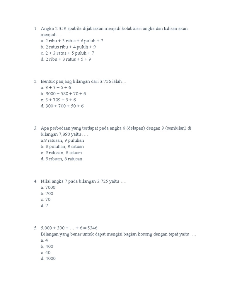 Soal MTK Adib | PDF | Metode & Bahan Ajar | Griya & Taman