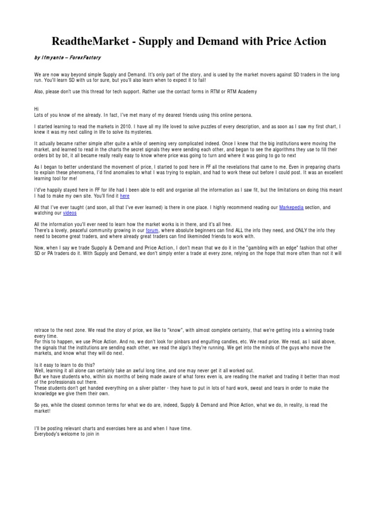 Readthemarket Supply and Demand With Price Action by Ifmyante ...