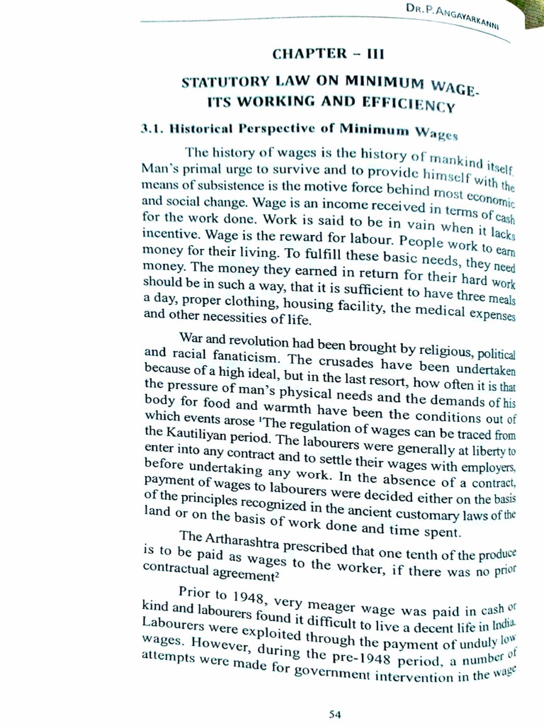 History of Minimum WagesNov 2020 | PDF | Employment | Wage