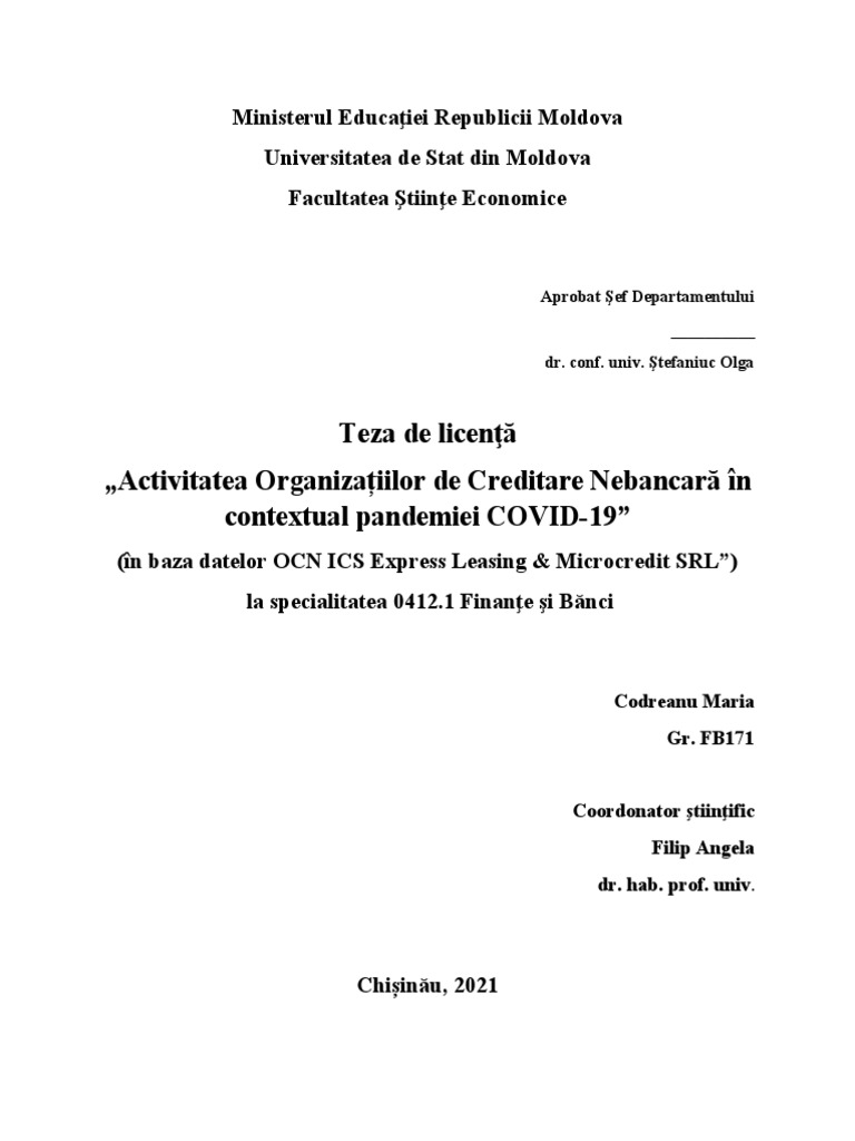 Capitolul I Final | PDF