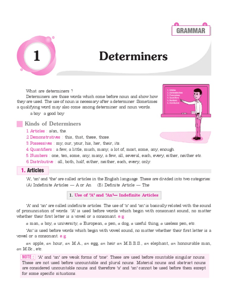 Determiners: Grammar | PDF | Noun | Grammatical Number