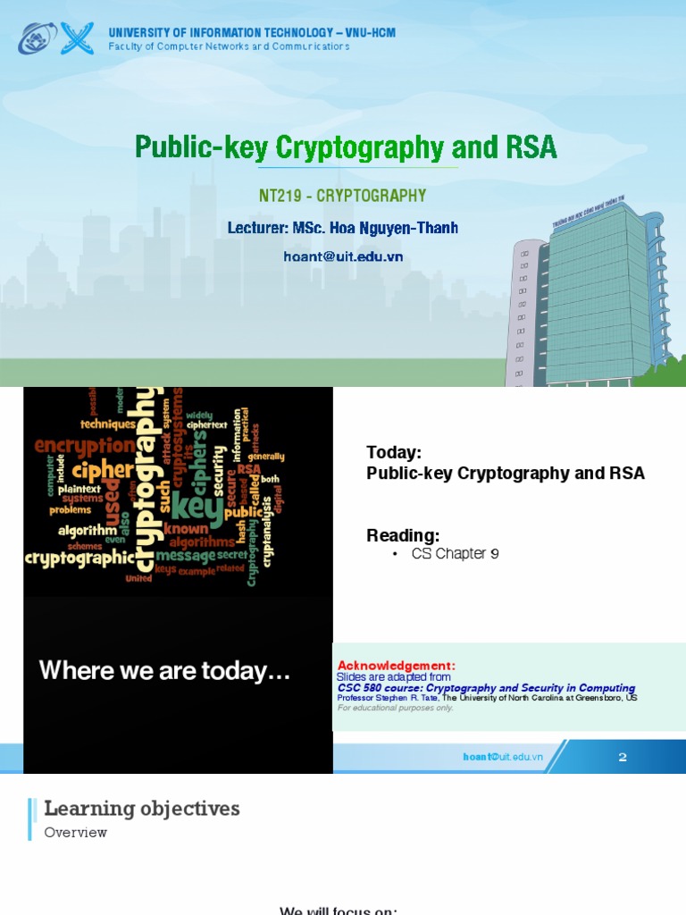 Lecture 05 Public Key Cryptography And Rsa Pdf Cryptography
