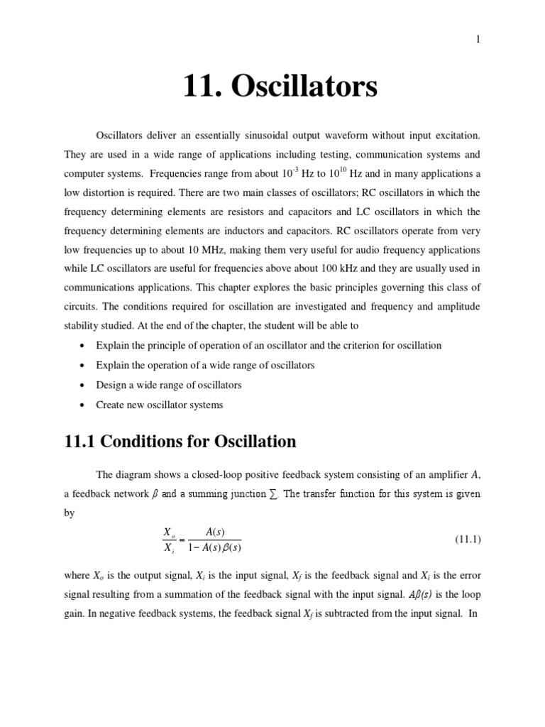 Oscillators 2012 2 | PDF | Amplifier | Electronic Oscillator