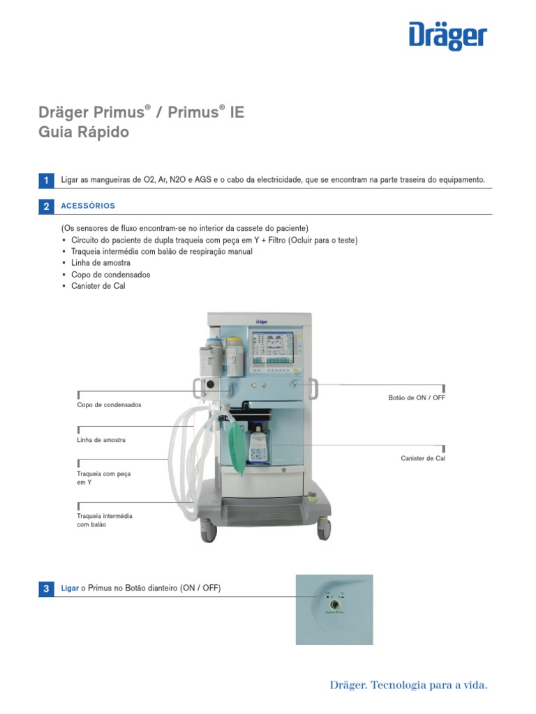 Guia Rapido Drager Primus | PDF