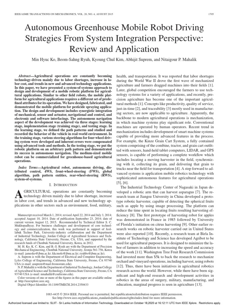 R10 - Autonomous Greenhouse Mobile Robot Driving Strategies From System ...