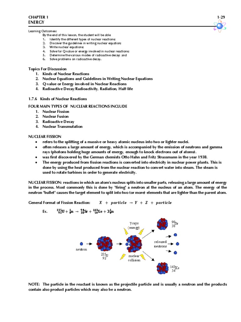 Chemistry For Engineers 1 Energy Topic 04 Nuclear Chemistry 2 | PDF ...