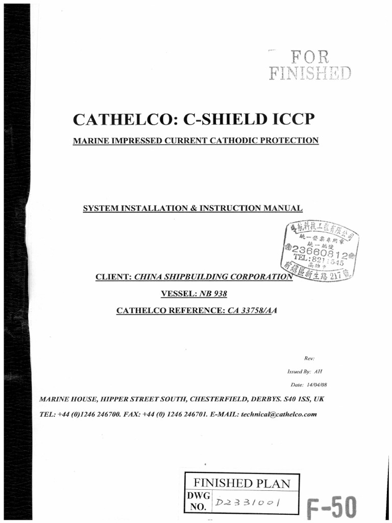 F-050 Impressed Current System | PDF | Corrosion | Anode