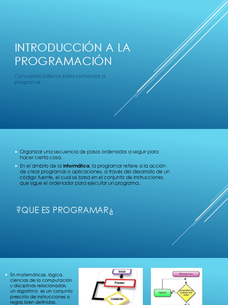 Introduccion A La Programacion | PDF | Lenguaje de programación | Programación