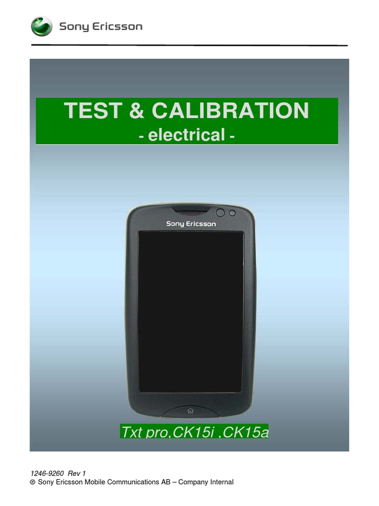 Test And Calibration Electrical Pdf Electricity Mobile Telecommunications