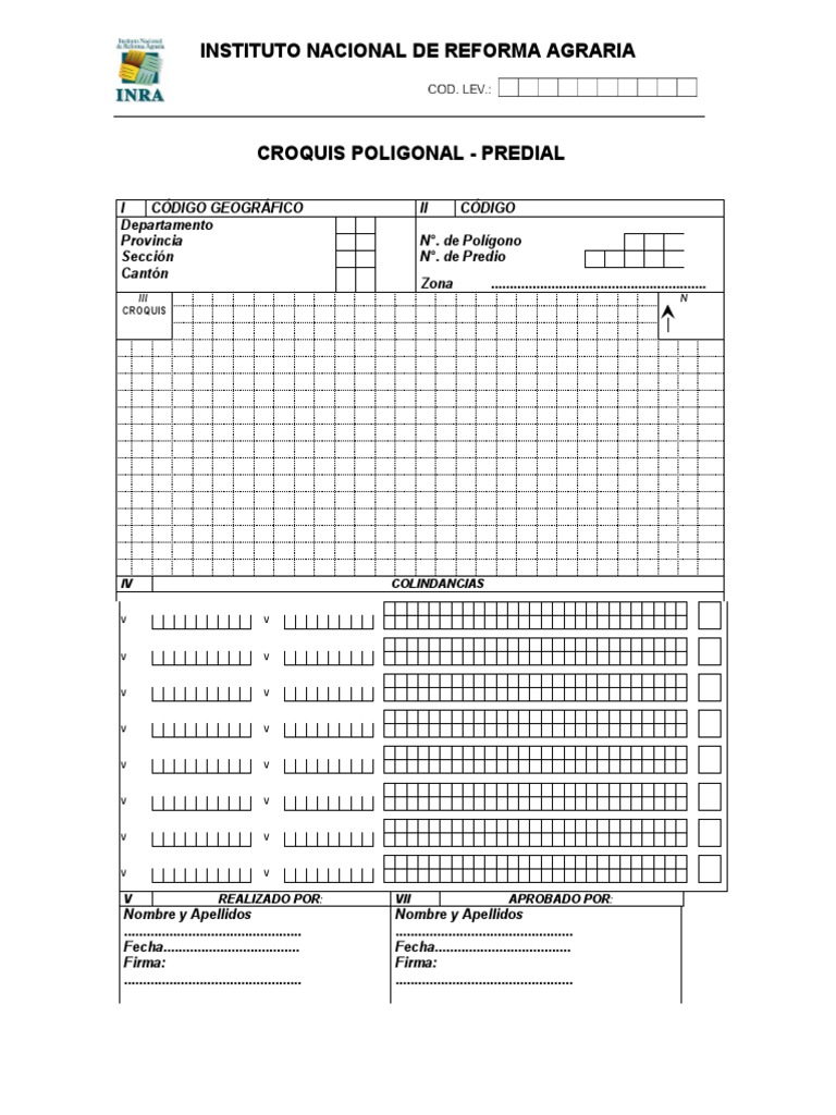 Croquis Poligonal del Predio | PDF