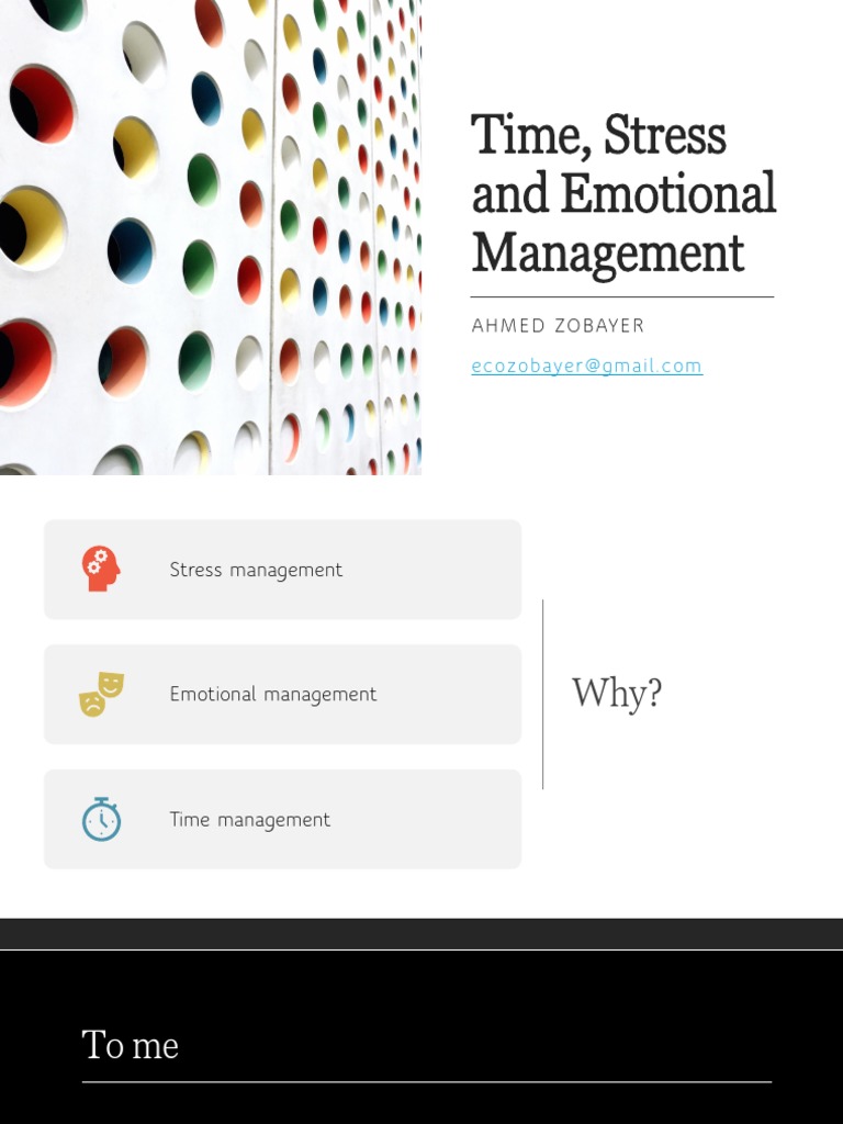 Emotional - Stress - Time Management | PDF