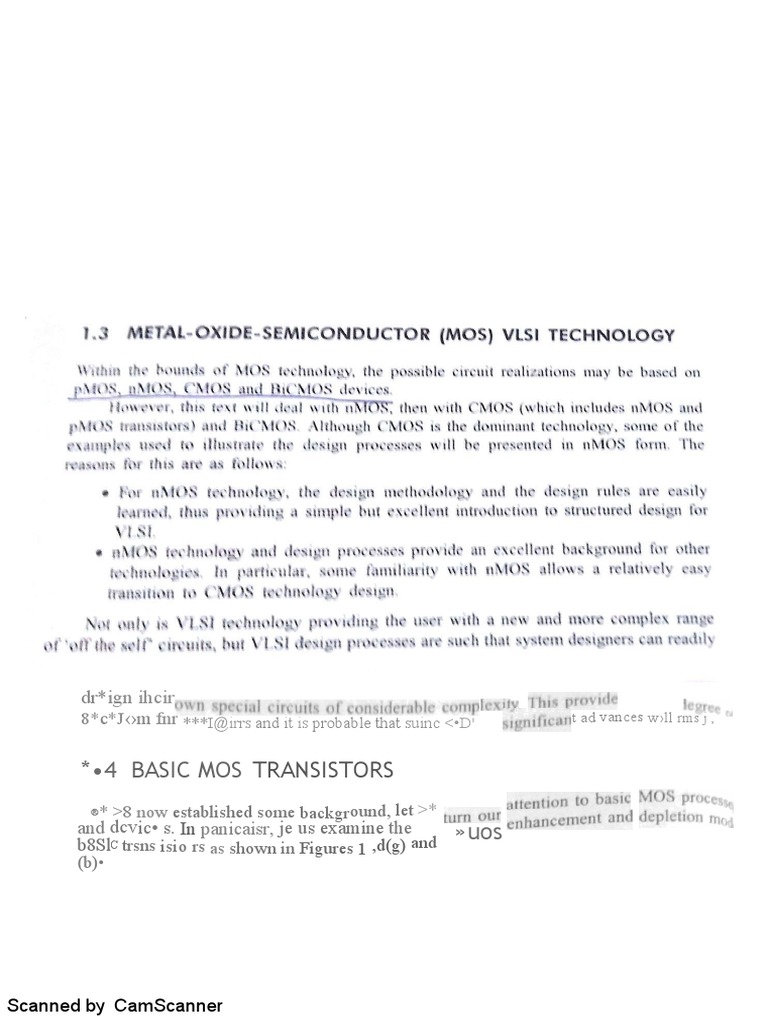 VLSI Ut1 | PDF | Mosfet | Field Effect Transistor