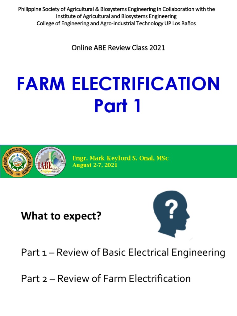 1-PSAE Review 2021 Rural Electrification Part 1 - MKSO | PDF | Series ...