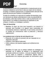 Tipos y Caracteristicas de Downsizing | PDF | Estrés (biología) | Gestión de recursos humanos