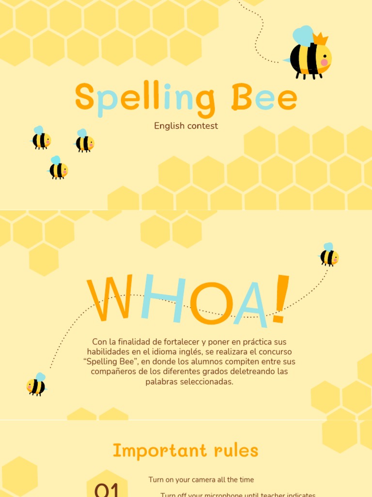 Spelling Bee 1st Grade | PDF