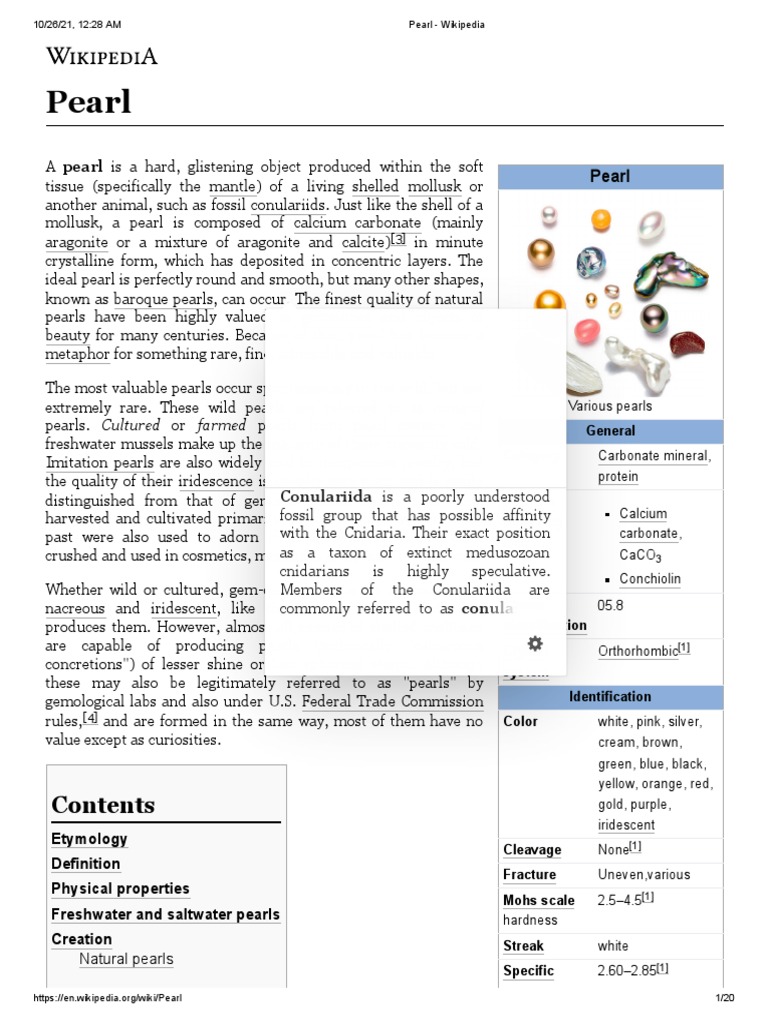 Pearl - Research1 | PDF | Pearl | Molluscs