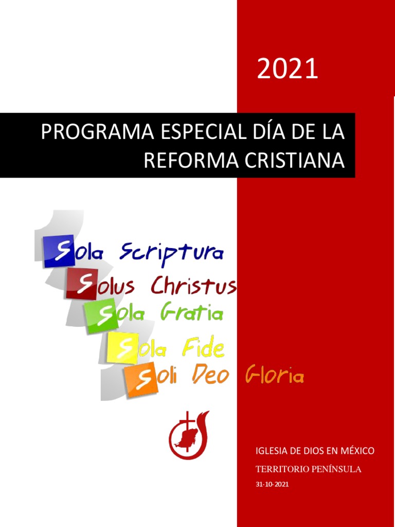 Día de la Reforma Cristiana | PDF | Sola Fide | Martin Luther