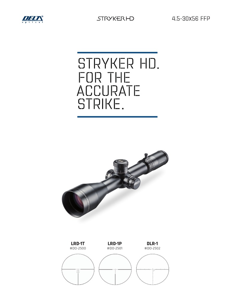 Reticles Delta Optical StrykerHD 453056 | PDF | Telescopic Sight ...