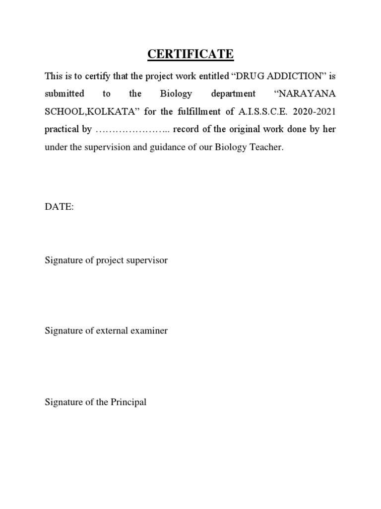 Project Xi Certificate | PDF