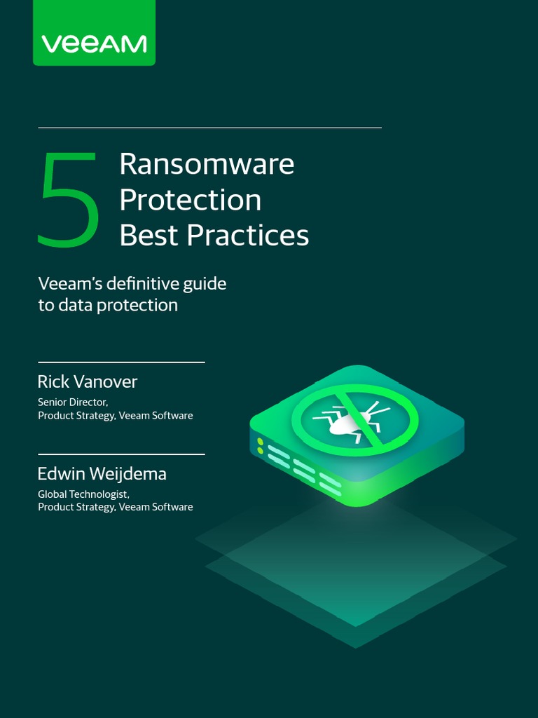 Ransomware Protection Best Practices: Veeam's Definitive Guide To Data ...