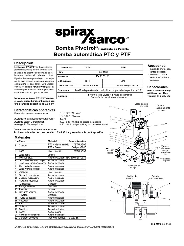 TI-5-010 Pivotrol | PDF | Acero | Naturaleza