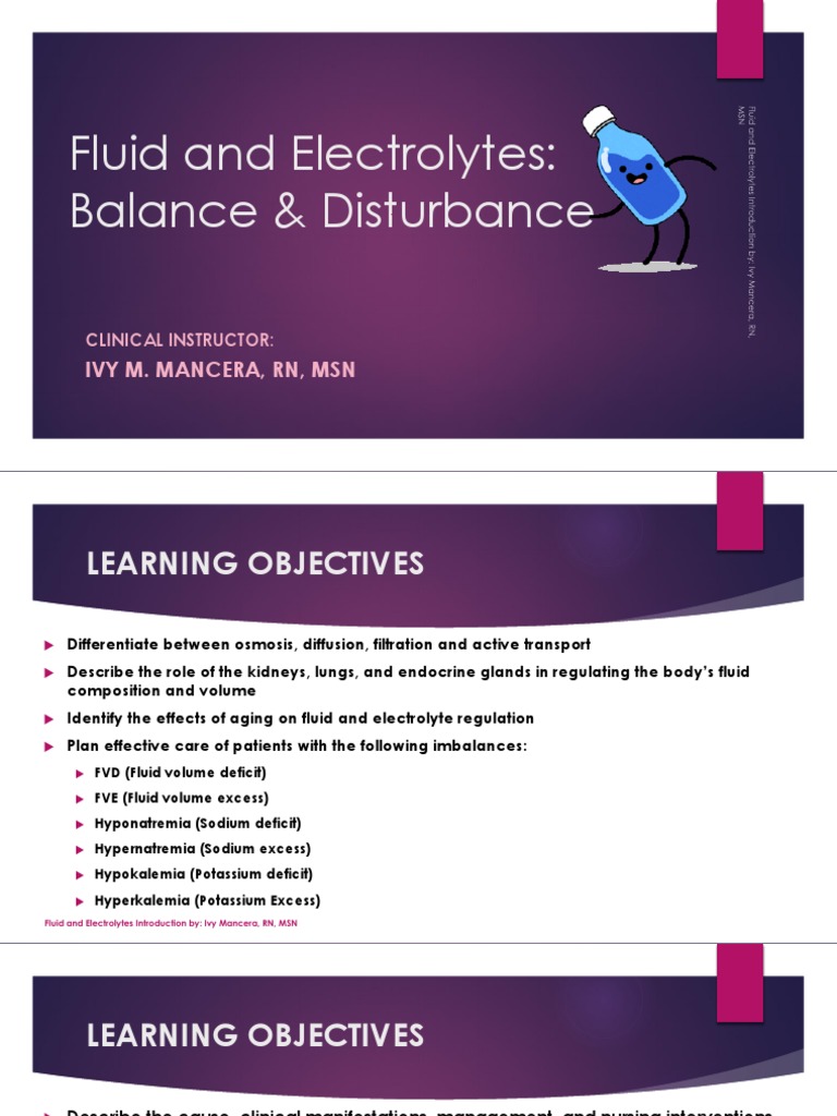 Fluid and Electrolyte Balance Guide | PDF | Angiotensin | Homeostasis