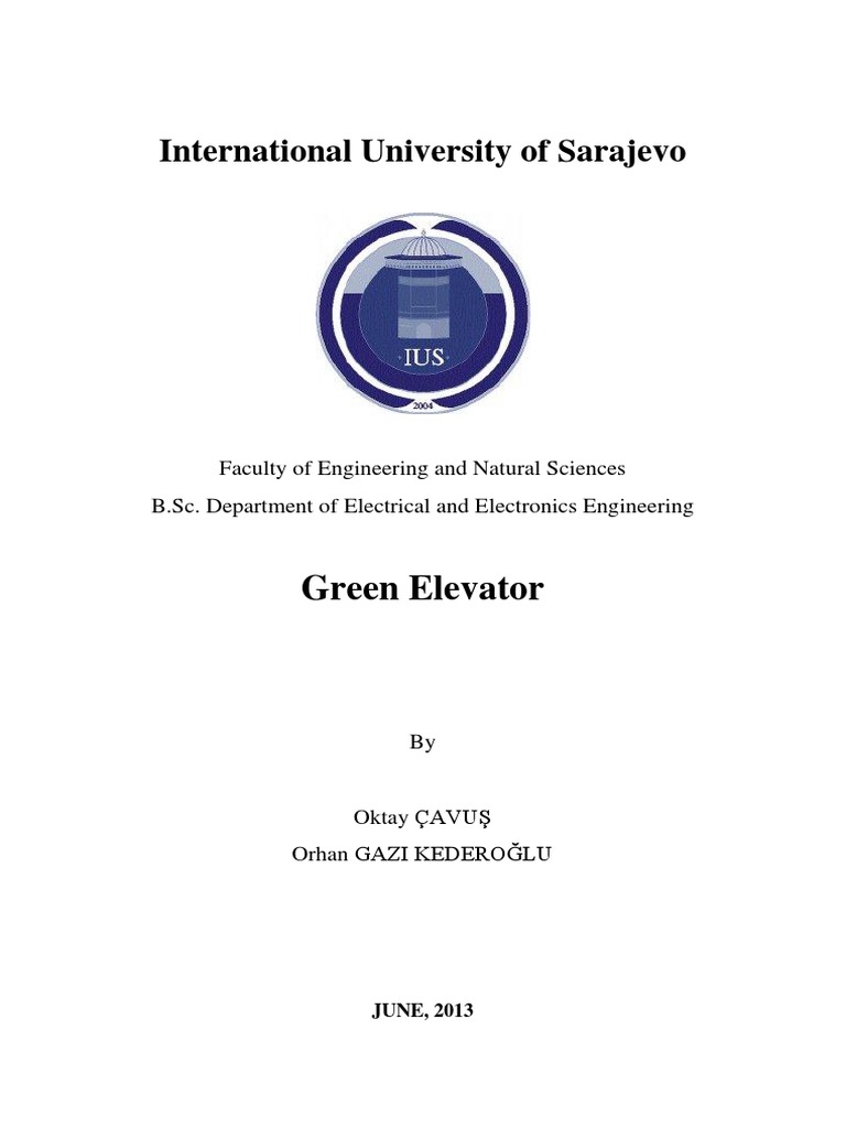 Green Design Elevator | PDF | Programmable Logic Controller | Elevator
