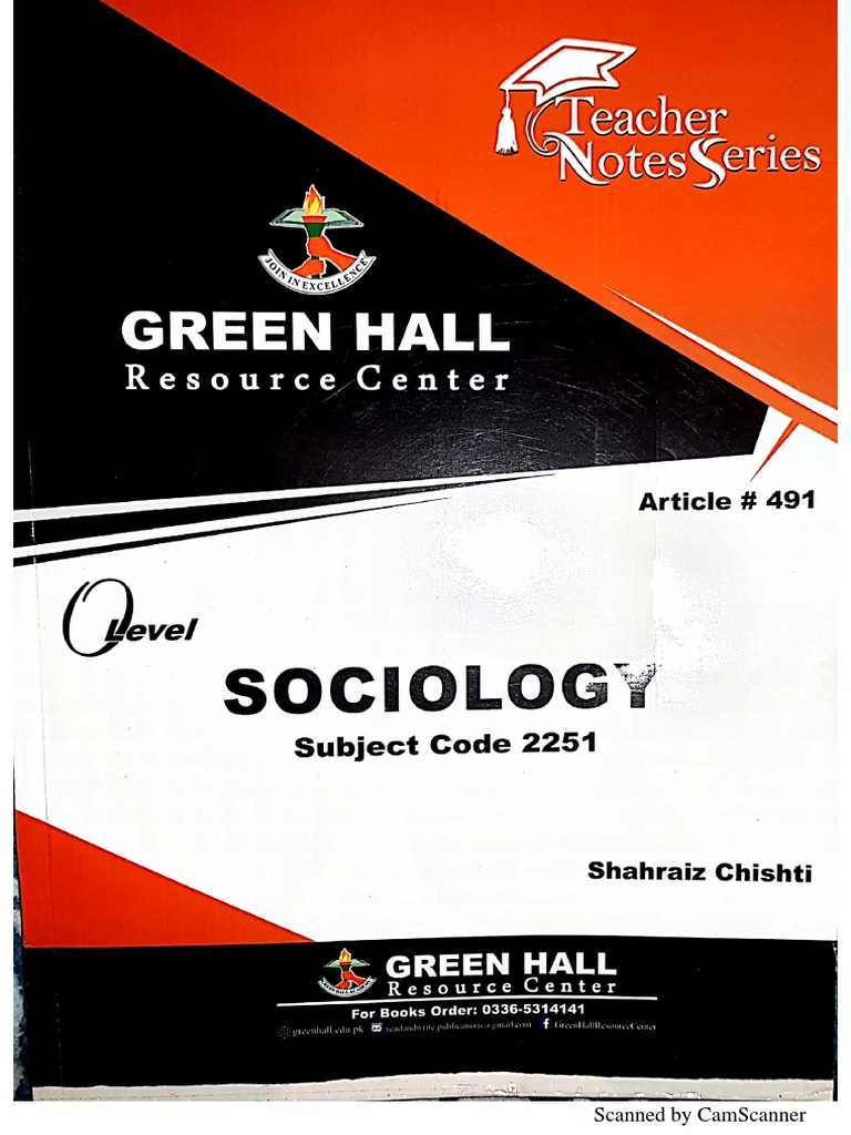 O Level - Sociology 2251 - Sociology O Level Notes by Shahraiz Chishti ...
