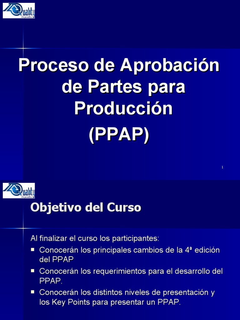 Curso Ppap 4 Edic (Quality) | PDF | Diseño | Ingeniería